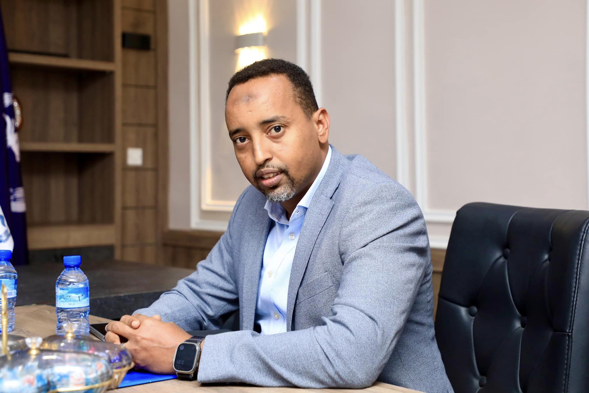 Somali Police chief Asad Osman General meets FBI officials in Mogadishu