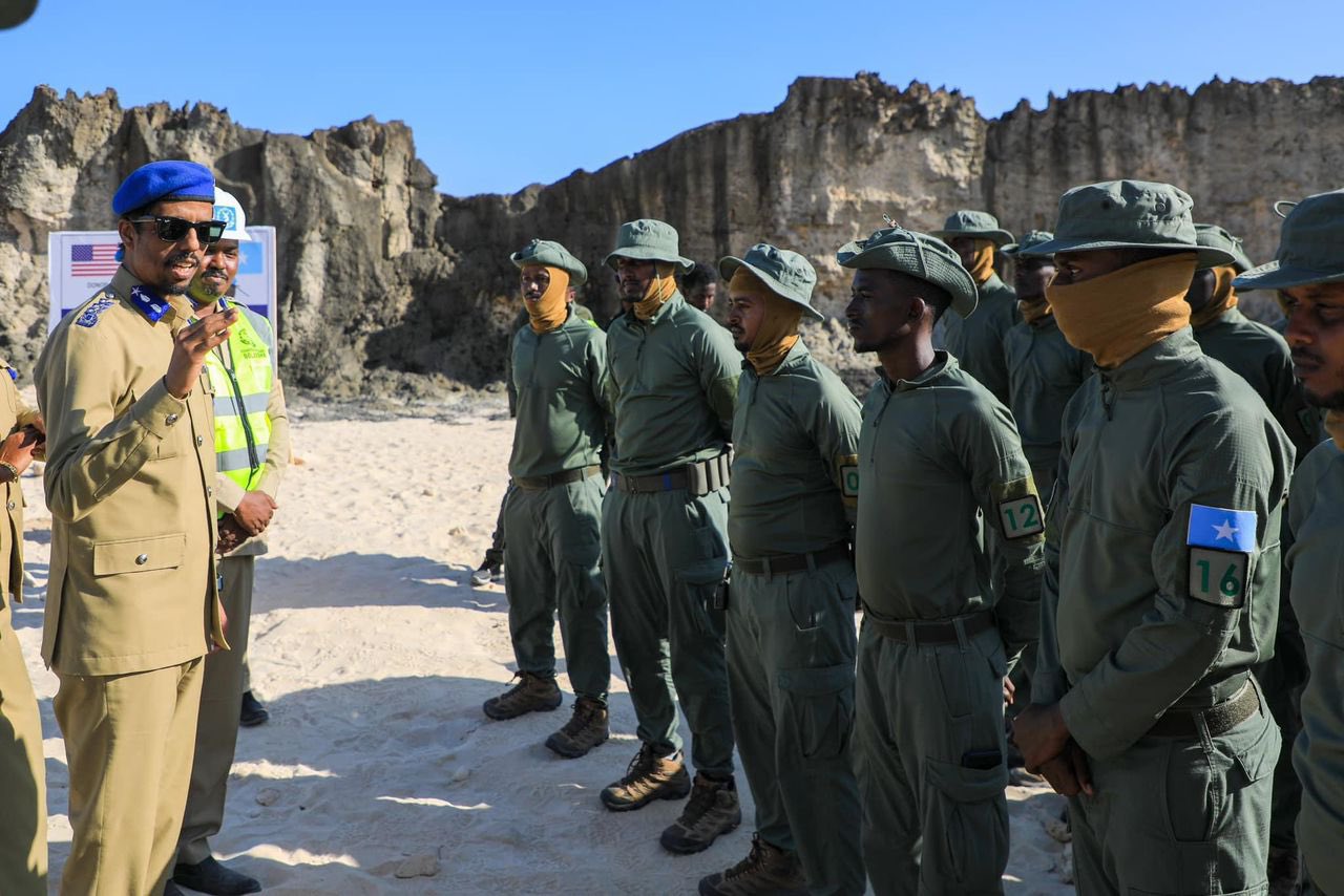 Brigadier General Asad Osman inaugurated the construction of a police ...